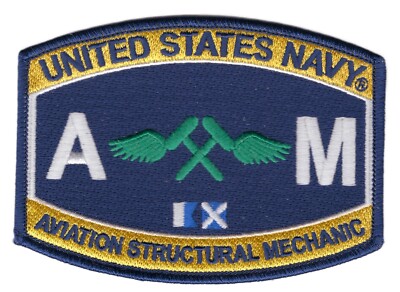 AM Aviation Structural Mechanic Naval Rating Patch | eBay