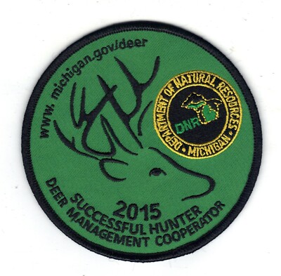 2015 MICHIGAN SUCCESSFUL DEER HUNTER PATCH - MICHIGAN DEER-TURKEY-MOOSE ...