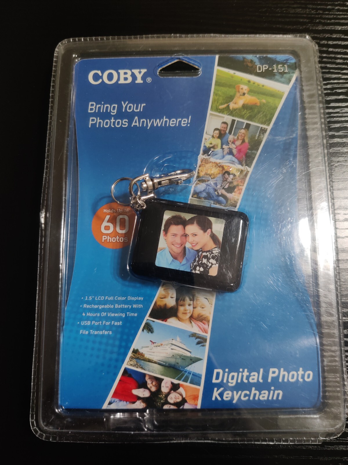 Coby Dp151 Keychain Digital Photo Frame - Dp-151blk for sale online | eBay
