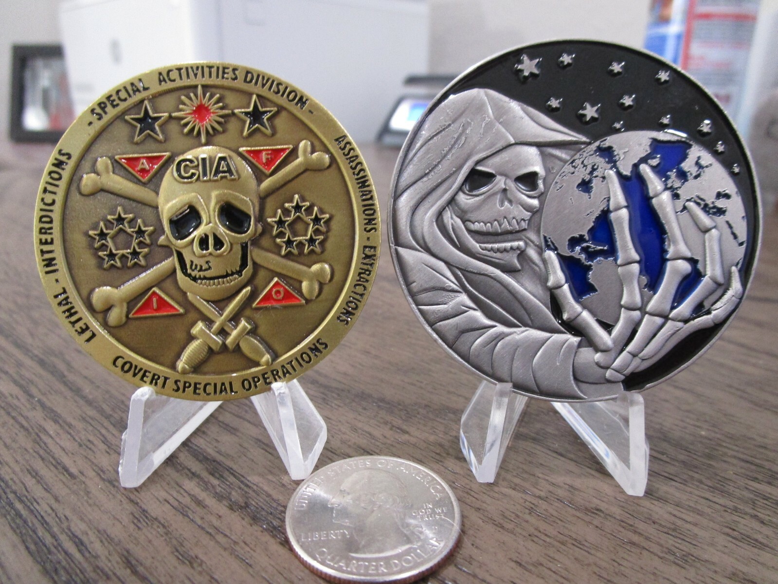 Rare US CIA /ISRAELI MOSSAD Secret Joint Operation Challenge Coin ...
