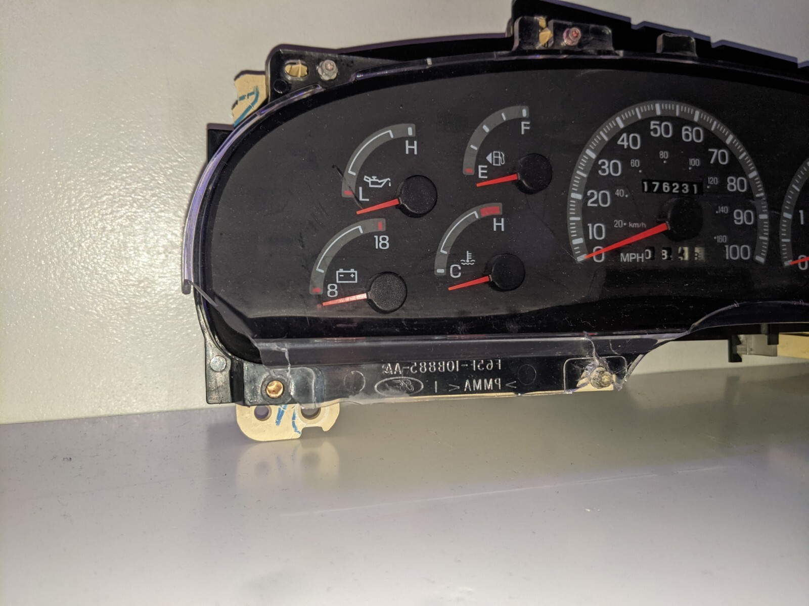 (1997-1998) Ford F150, 250 & Expedition Speedometer Cluster W ...