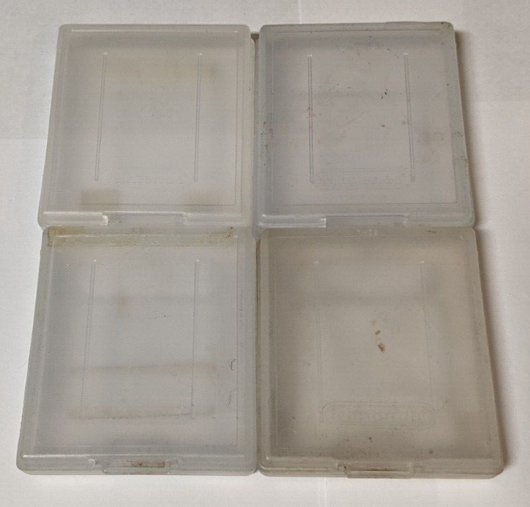Lot of 4 OEM Nintendo Game Boy - Game Storage Cartridge Case Dust Cover ...