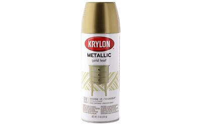 Gold Leaf Spray Paint 11 Ounce High Gloss Metallic Finish Fast Drying ...