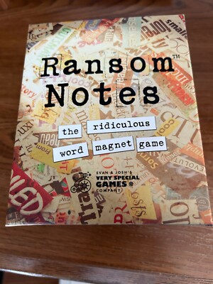 Ransom Notes 2023 The Ridiculous Word Magnet Party Game 3-6 players | eBay