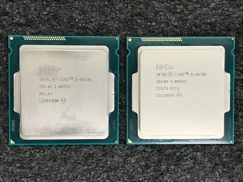 (Lot of 2) Intel Core i5-4670K 3.4GHz Quad-Core CPU Processor SR14A ...