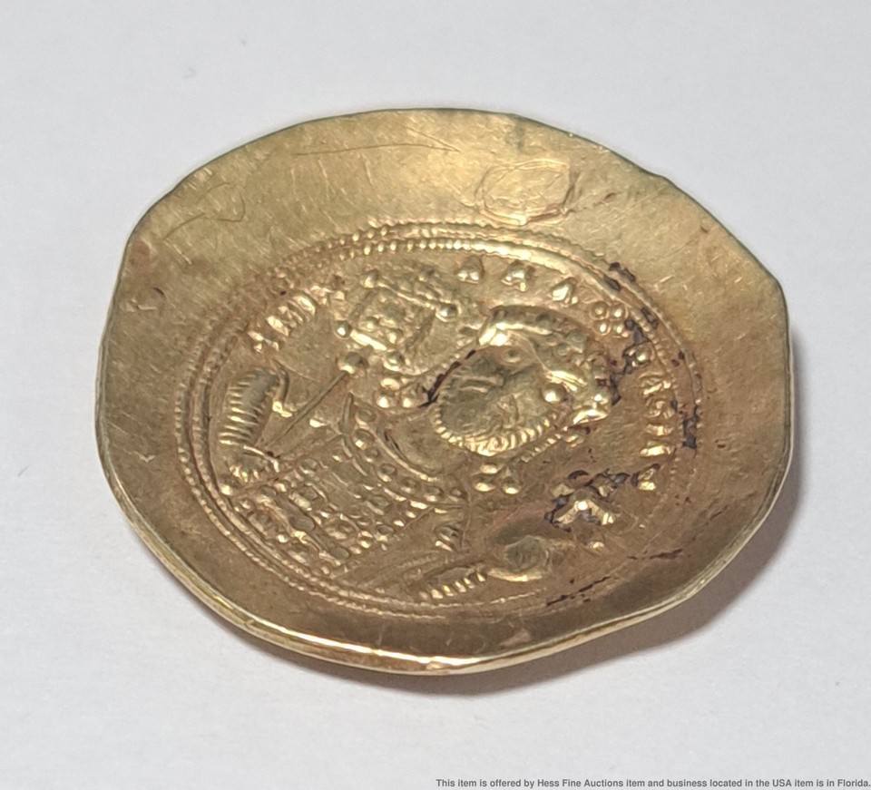 Byzantine Empire 1075 AD Michael VII Genuine Large 1000 Year Old Gold ...