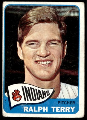 1965 Topps #406 Ralph Terry Cleveland Indians VG-VGEX wrinkle | eBay