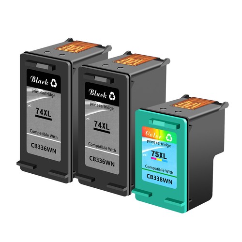 3PK Generic Ink Cartridge 74XL 75XL FOR HP Deskjet D4245 D4268 D4260 ...