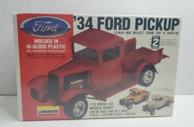 1934 Ford Pickup Lindberg 72155 1/25 Scale Plastic Model Kit Made in ...