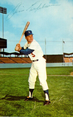 C 1965 BASEBALL PC JIM LEFEBVRE LOS ANGELES DODGERS AUTOGRAPHED ...