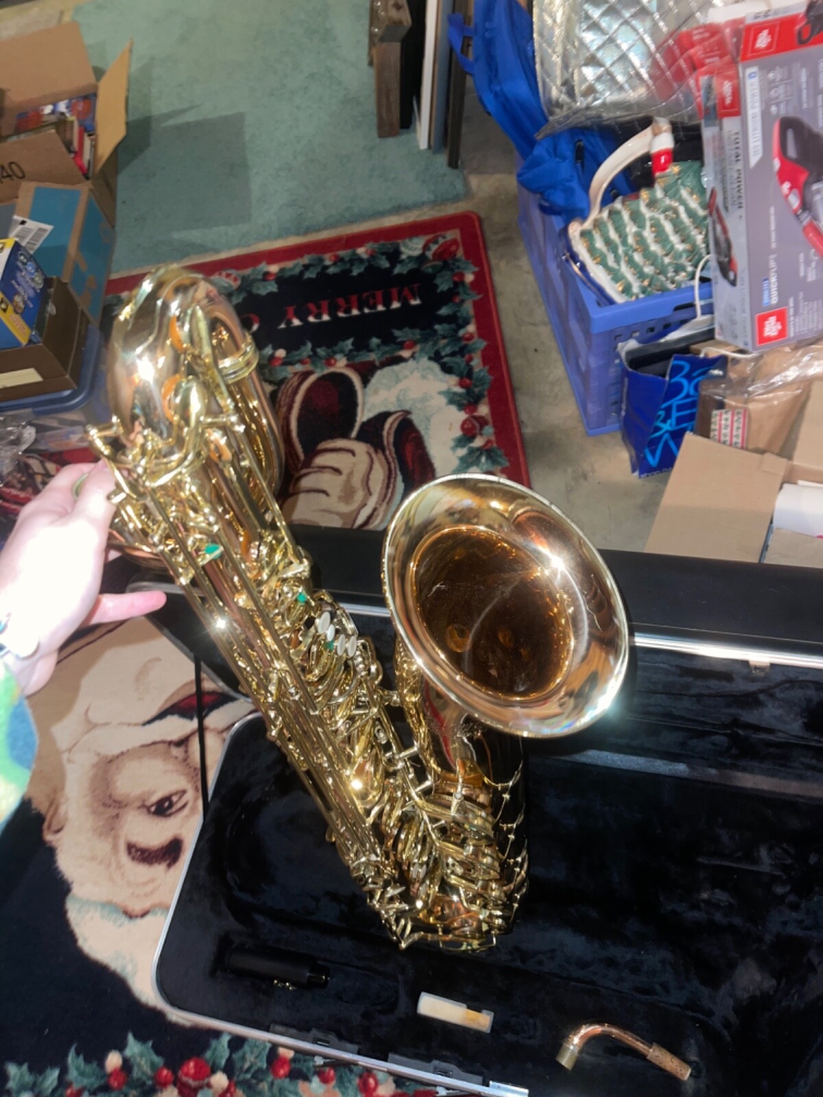 Allora ABS-550 Paris Baritone Saxophone Lacquer, Lacquer Keys ...