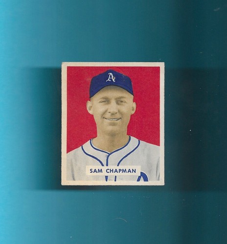 CENTERED! SAM CHAPMAN-PHILADELPHIA ATHLETICS! 1949 Bowman # 112 | eBay