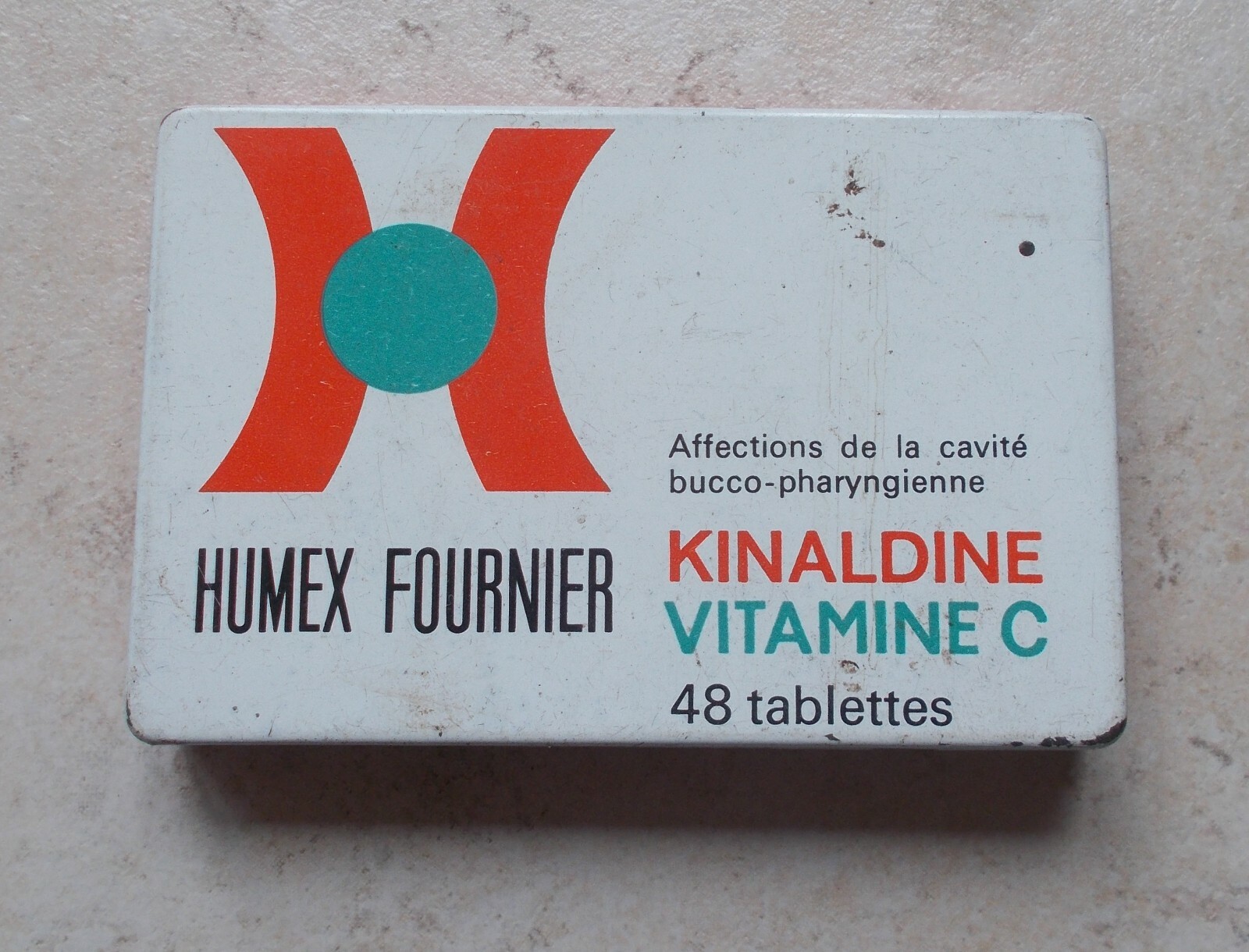 Vintage old French tin box HUMEX FOURNIER advertising France 70s ...