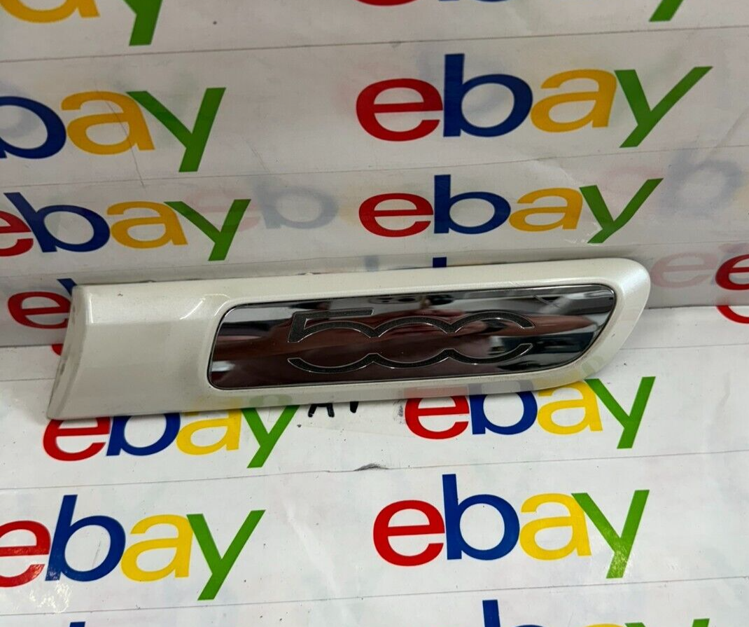 12-17 FIAT 500 REAR LEFT BODY MOLDING TRIM DRIVER SIDE OEM CHROME WHITE ...