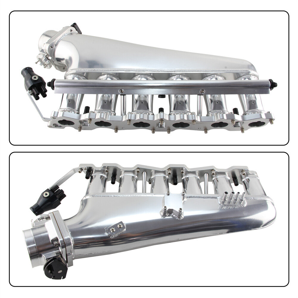 Intake Manifold Fuel Rail Throttle Body 90mm For Skyline R32 RB20DET 2 ...