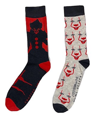 New IT CHAPTER 2 The Movie MENS 2 Pair Of PENNYWISE CREW HALLOWEEN ...