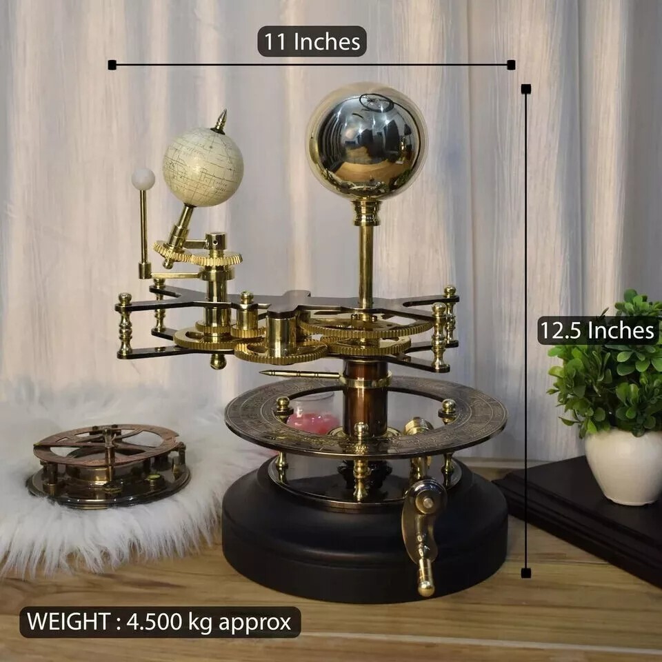 Royal Decor Orrery Solar System With Sun Earth And Moon, Handmade Gift ...