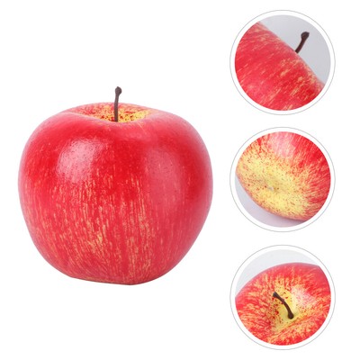 Plastic Red Apples Artificial Prop Fruit Models Photo Props Office | eBay