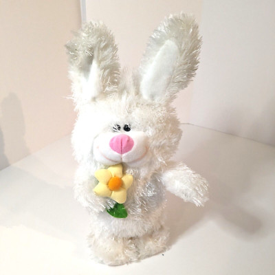 VTG Easter Bunny Toy Hoppity The Hoppin Boppin Rabbit Singing Dancing ...