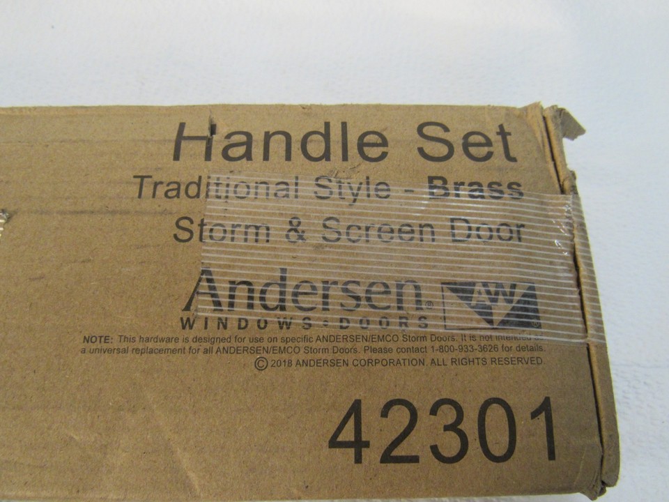 ANDERSON Traditional 42301 Handle Set Brass handle set For Storm and ...