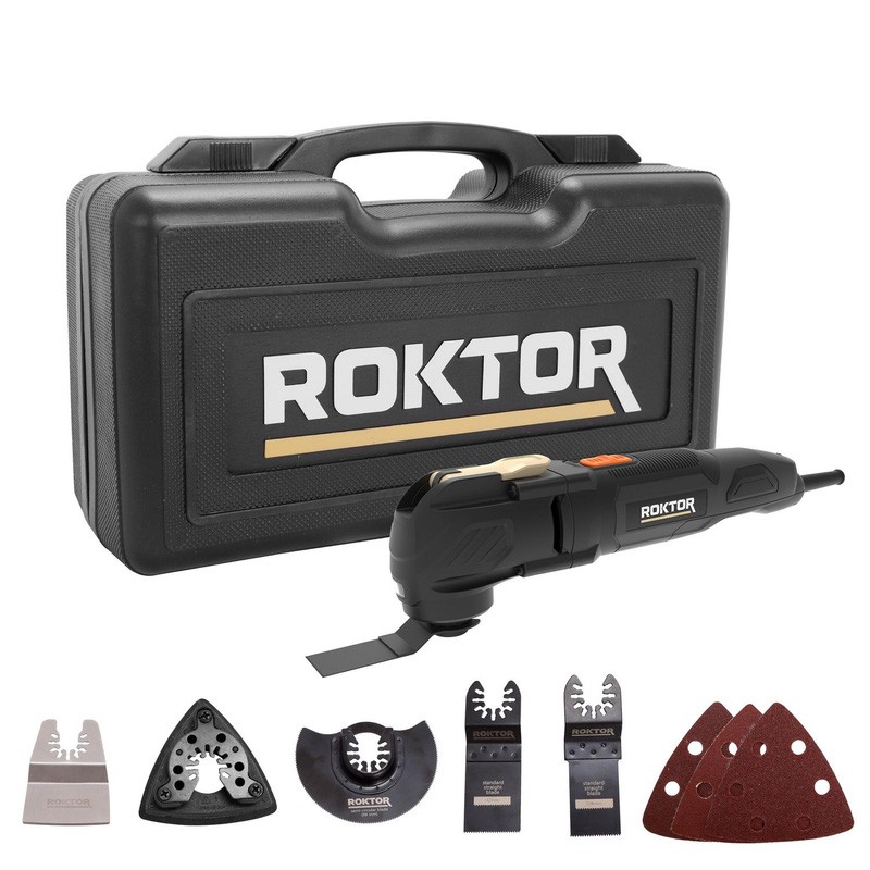 Roktor 300W Multi Tool Oscillating Cutter Sander Kit Variable Speed ...