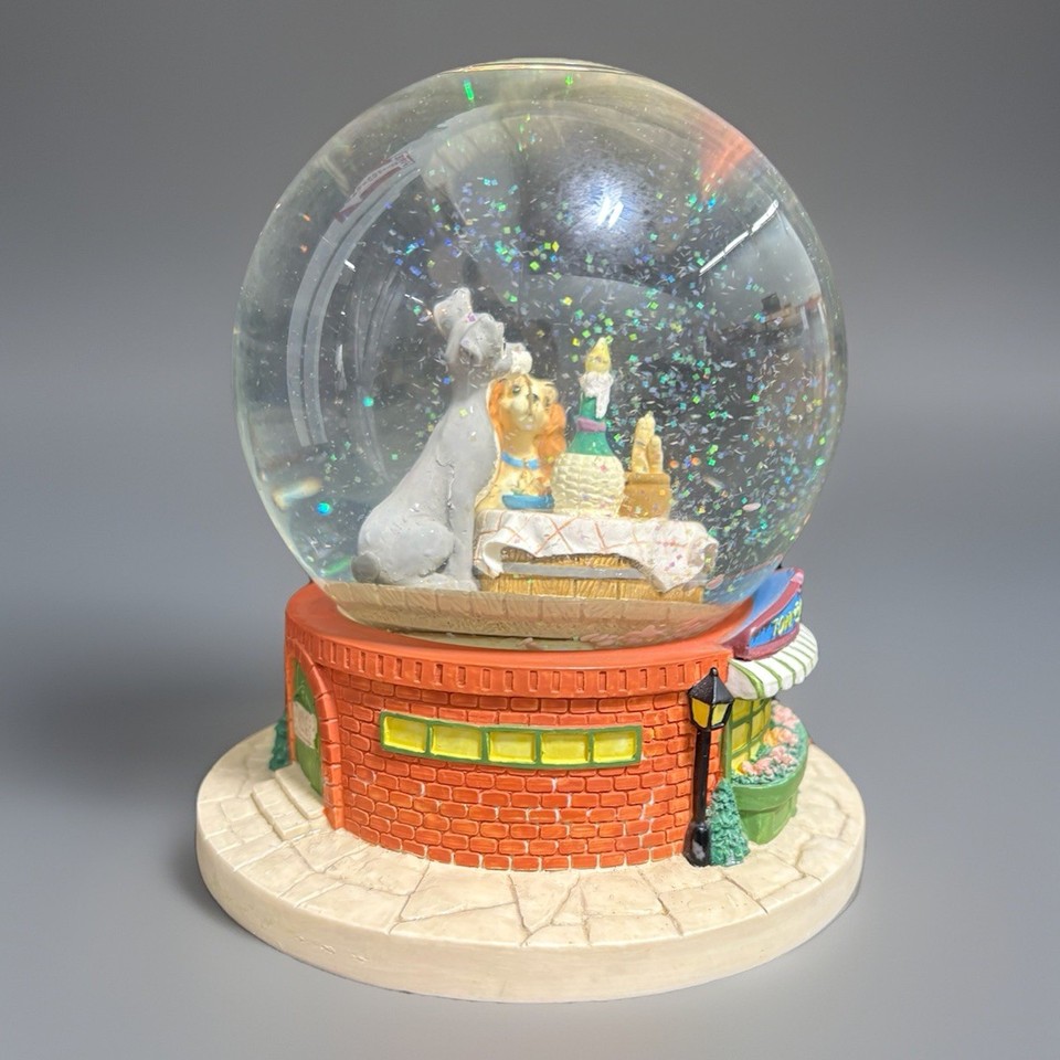 Lady And the Tramp Musical Snow Globe "Bella Notte" at Tony's ...