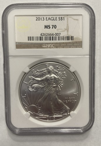 2013 American Silver Eagle S$1 Graded NGC MS70 Coin | eBay