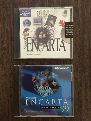 MICROSOFT Encarta Encyclopedia 1994 & 1999 CD-ROM | eBay