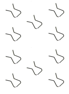 10 x Door Window Metal Clip Crank Retainer Roll Up Winder Handle ...