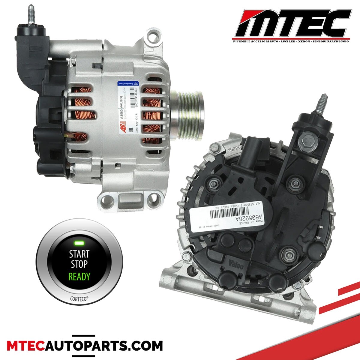 Alternator VALEO 439902 Start Stop ST35C015 A2661500101 | eBay