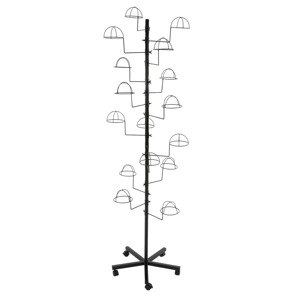 Freestanding Hat Rack 16-hook Hat Display Rack Home/Retail Hat Display ...