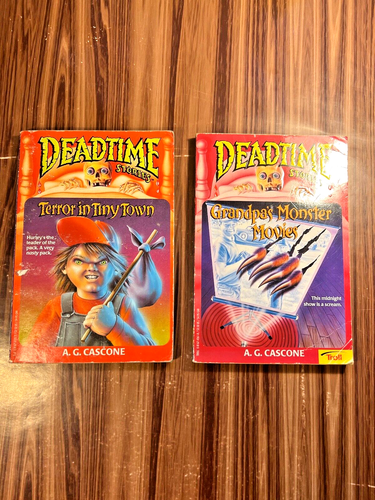 Deadtime Stories Paperback Book Lot Terror in Tiny Town Grandpa's ...