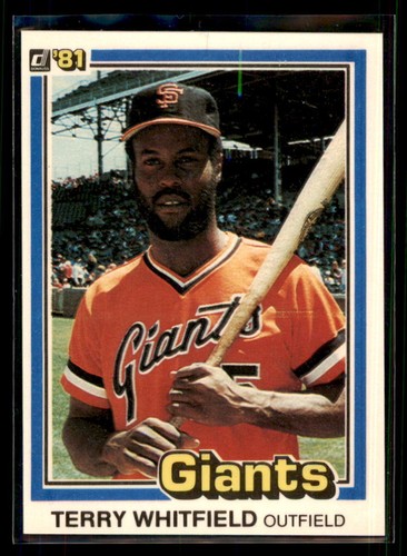 1981 Donruss Terry Whitfield #435 San Francisco Giants | eBay
