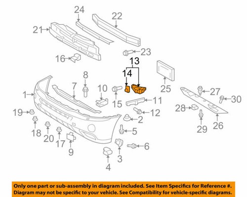 52126-48030 Toyota Bracket, fog lamp mounting, lh 5212648030, New ...
