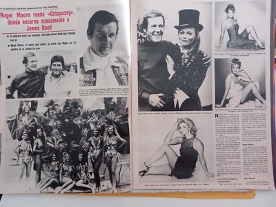 clipping s 2224 roger moore james bond 007 octopussy kristina wayborn ...