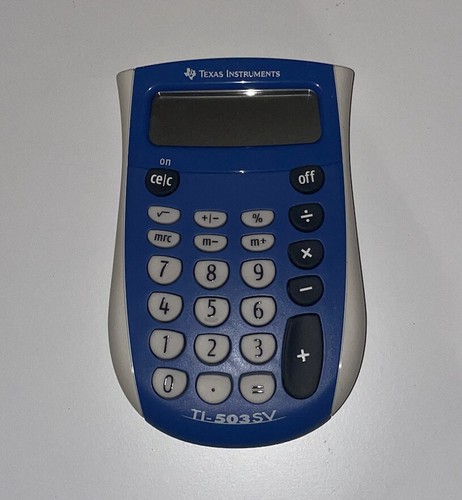 Texas Instruments TI-503 SV Standard Function Calculator 8 Digit ...