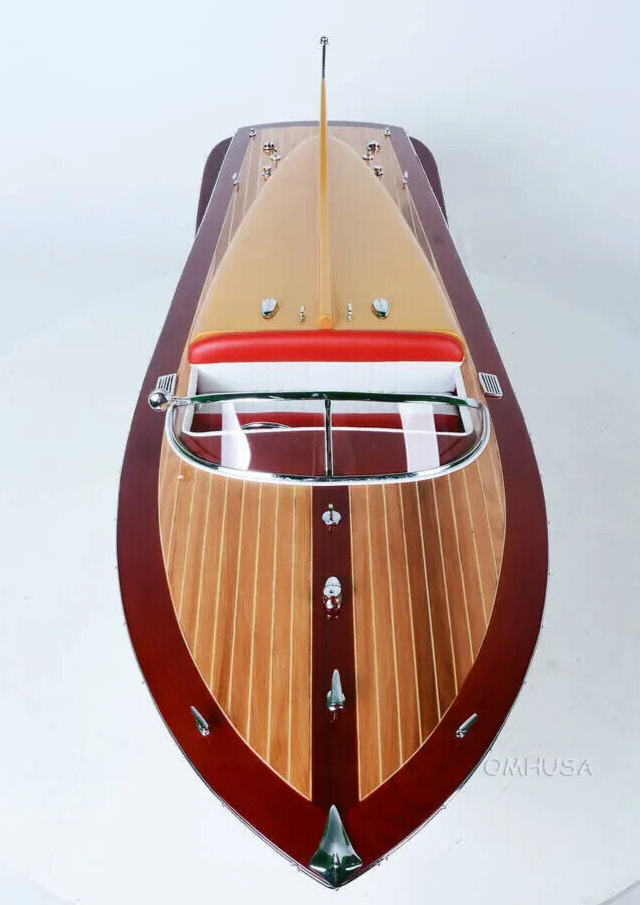 1955 Chris Craft Cobra 21 Foot Runabout Wood Model 33" Speed Boat ...