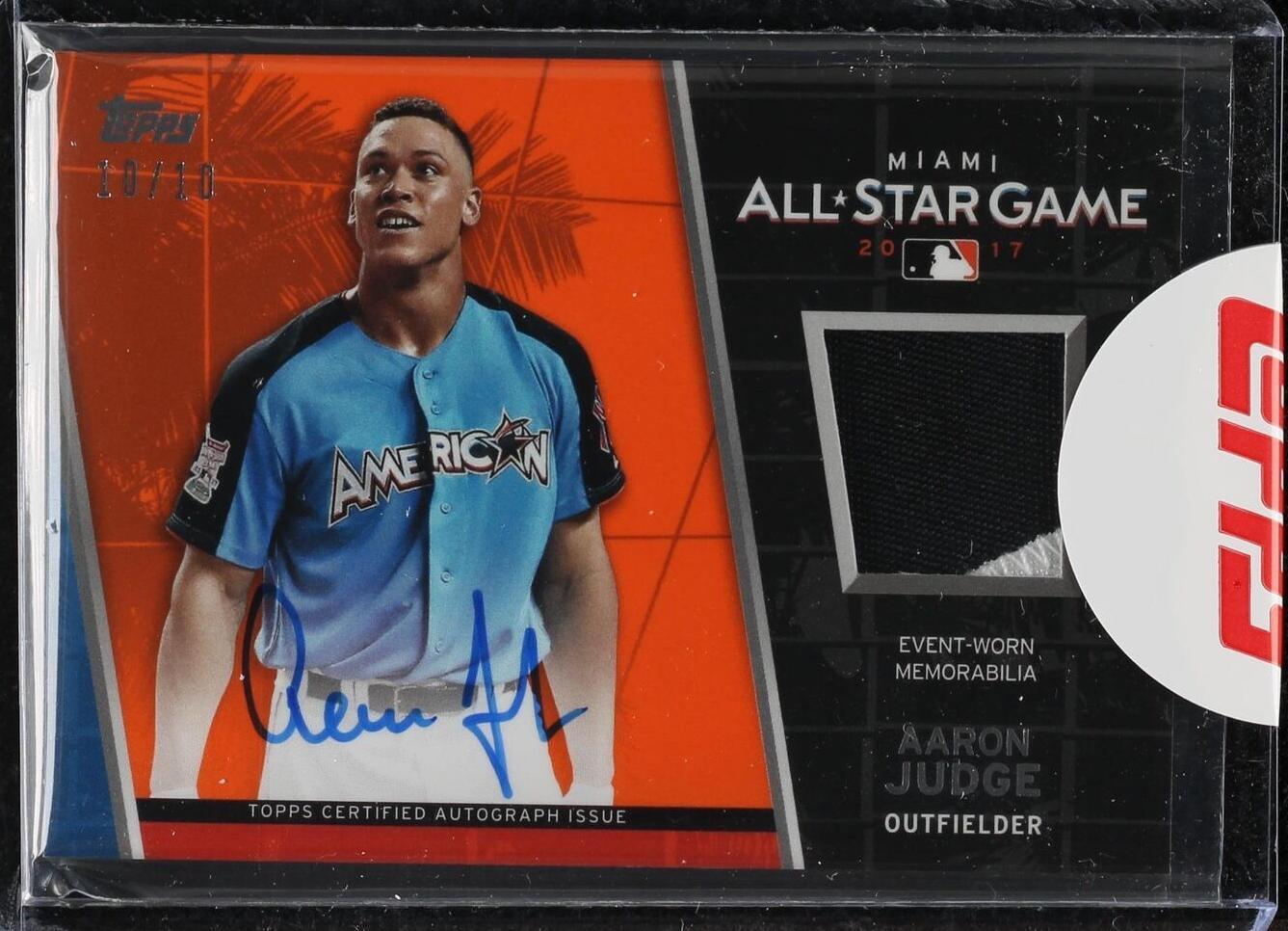 2017 Topps Update Series - All-Star Stitches Autographs Aaron Judge # ...