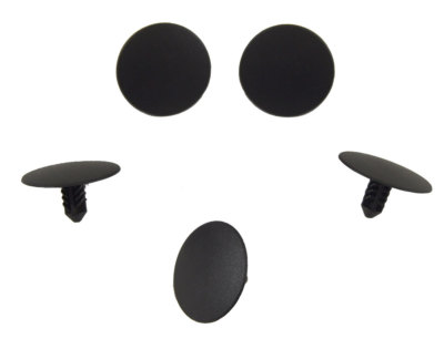 GM Push Pin Retainers New Black Pack of 5 Head: 30mm Stem: 15mm ...