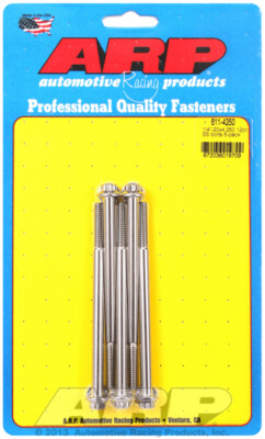 ARP 5-Pack Bolt Kit 12-Point Head S/S 1/4" UNC x 4.250" UHL 5/16 ...