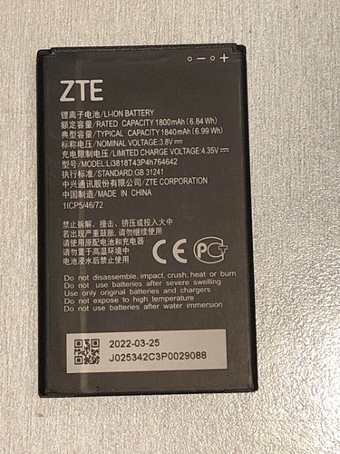 Genuine ZTE Telstra Easycall 5 T503.... Li3818T43P4h764642 Replacement ...