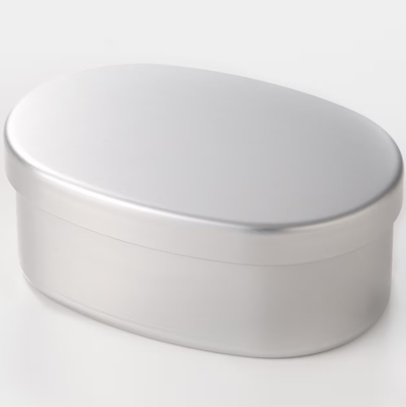 【MUJI】 Aluminum Bento Box (Large) 450mL / 530mL 10.5×15×6cm 190g Japan ...