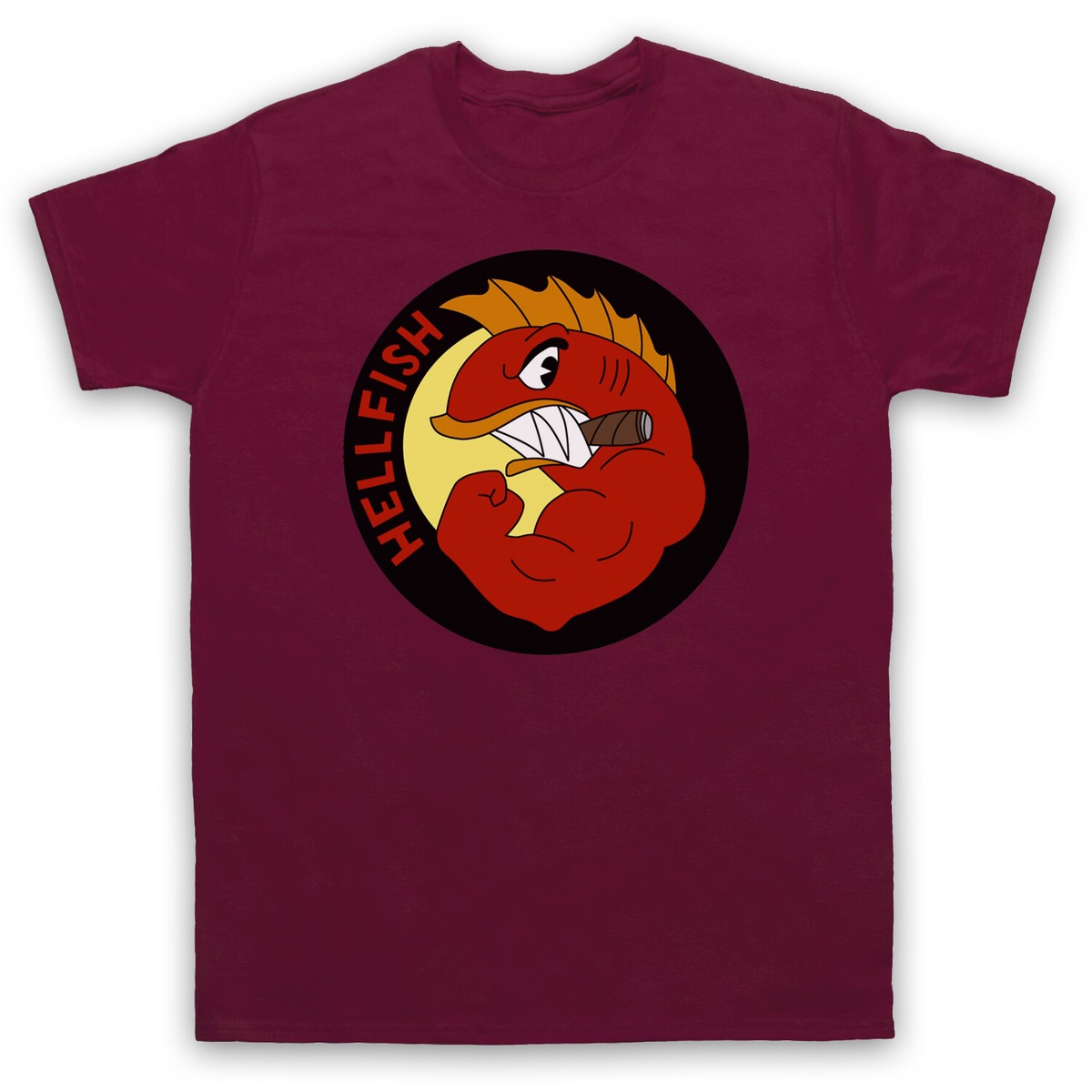 Flying Hellfish Logo The Flying Hellfish Simpsons T Shirt The