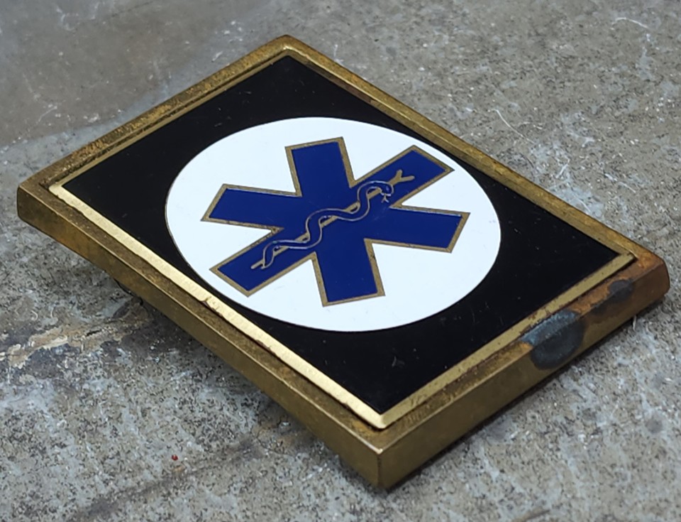 Vintage 1983 NAP Solid Brass Emergency Responder Paramedic Enameled ...