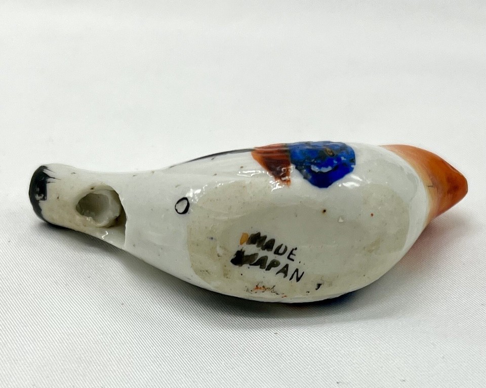 Rare Vintage Beautiful Porcelain Ceramic Bird Shaped Whistle Made In ...