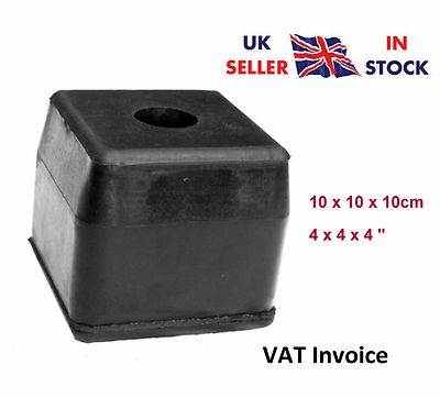 Square Rubber Buffer For Trailer Truck Ramp Jetski Boat Horsebox 10 x ...