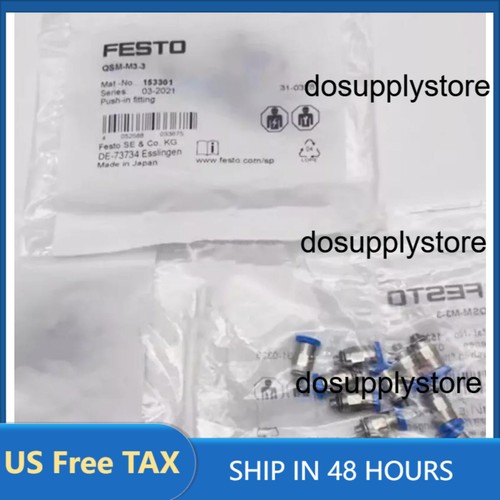 New QSM-M3-3 Festo 153301 Fast Shipping Push-in Fitting | eBay UK