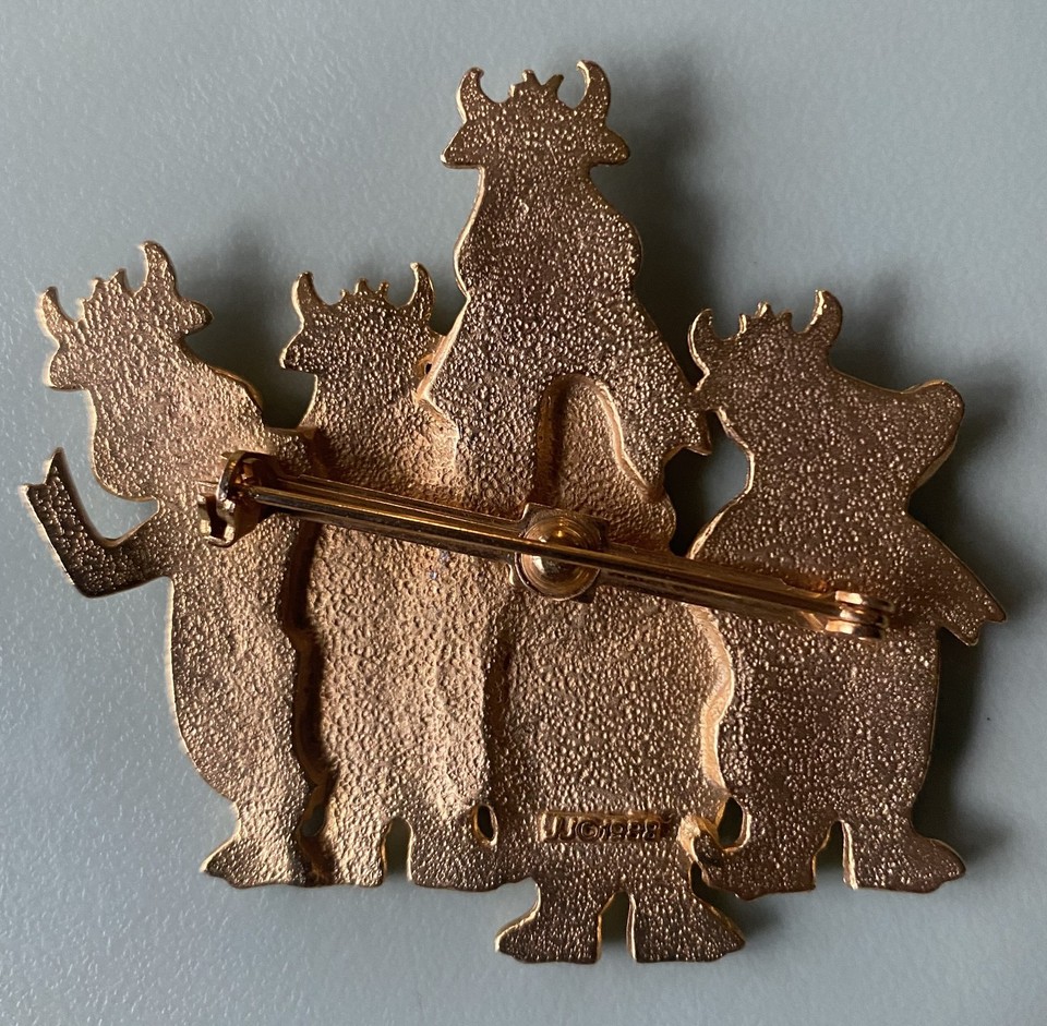 Vintage Cow Farm PLANET MOOLAH Casino Gambling Brooch Pin JJ 1988 Gold ...