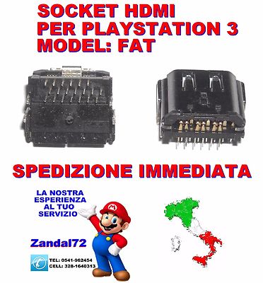 SOCKET HDMI PLAYSTATION 3 FAT PS3 PORT CONNETTOR HDMI 3 ROWS 20 PIN ...