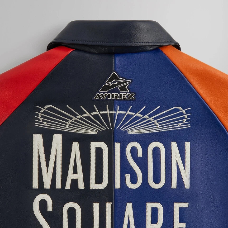 Avirex Knicks x Rangers Madison Square Garden Colorblock Varsity ...
